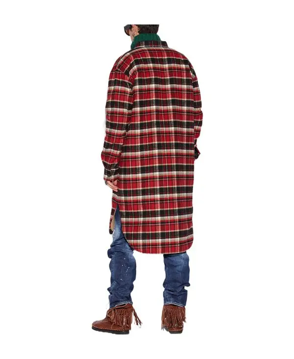 Dsquared2 Checked Single-breasted Coat