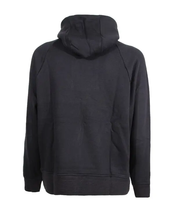 Emporio Armani Logo Embroidered Cotton Hoodie