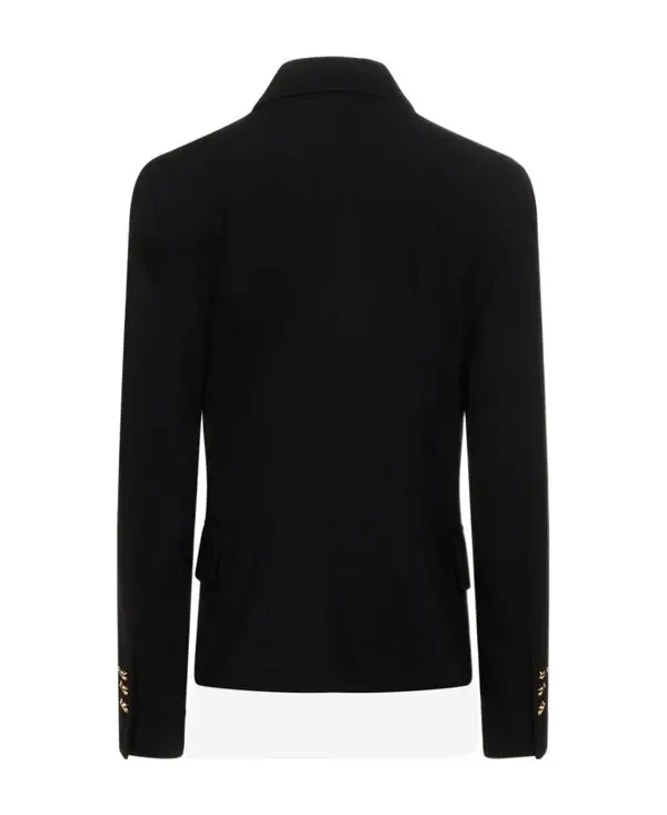 Balmain Logo Button Blazer - Black