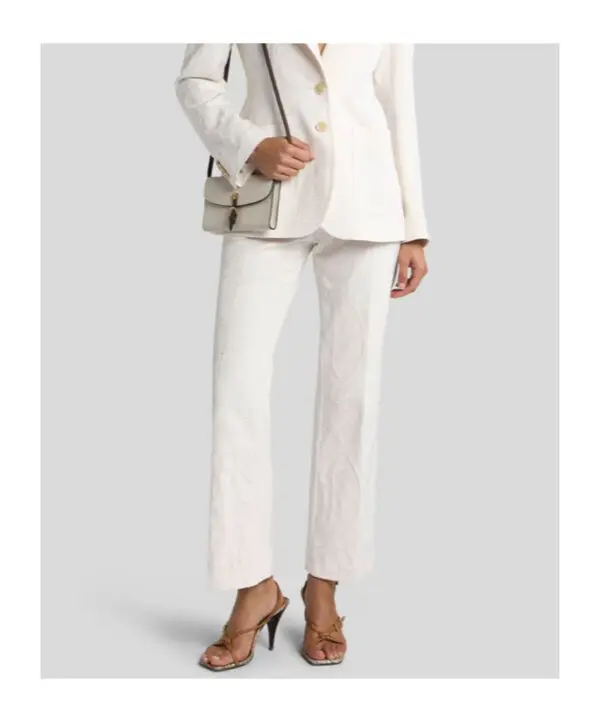 Etro High-waisted Paisley Pattern Tailored Trousers