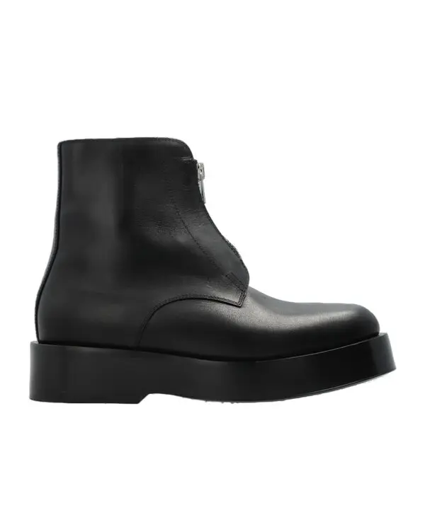 Bottega Veneta Torino Zipped Chunky Ankle Boots - Black