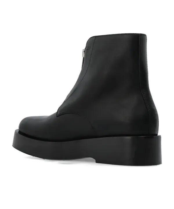 Bottega Veneta Torino Zipped Chunky Ankle Boots - Black