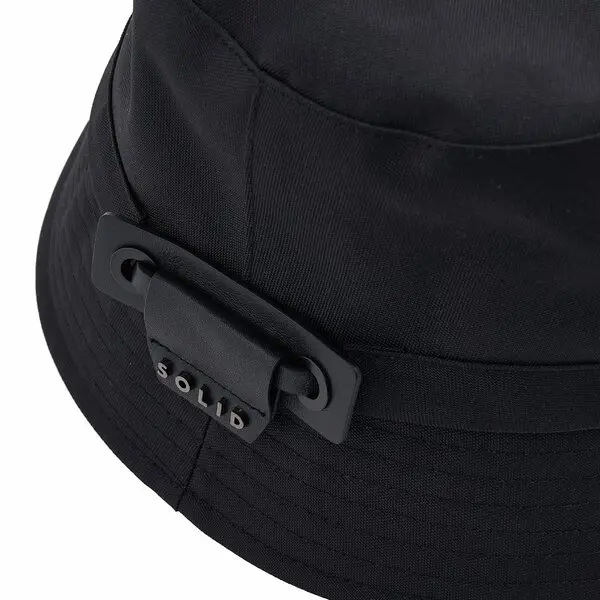 SOLID HOMME Letter Detail Bucket Hat