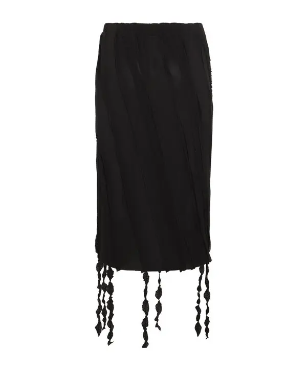Blumarine Decorative Trim Front Slit Midi Skirt