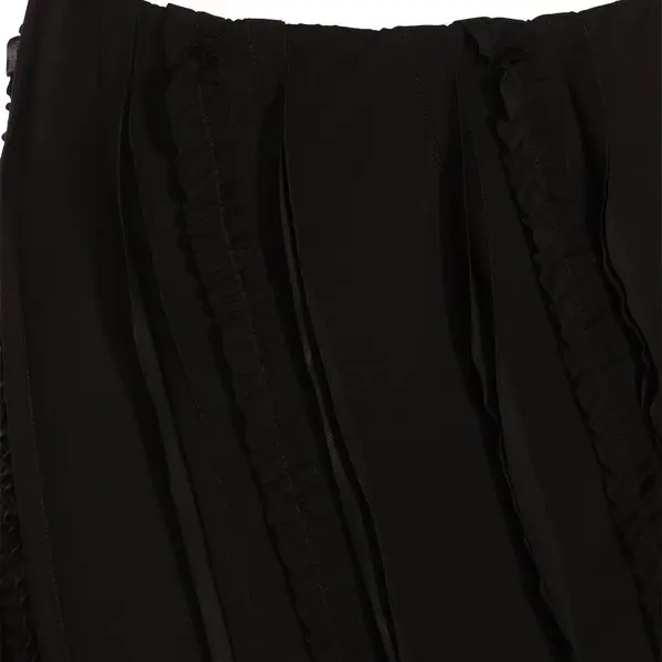 Blumarine Decorative Trim Front Slit Midi Skirt