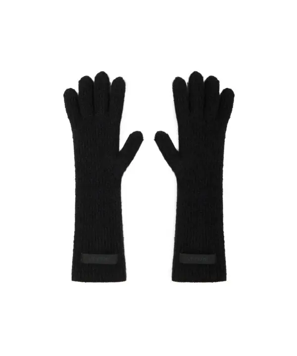 Jacquemus The Gros Grain Gloves - Black