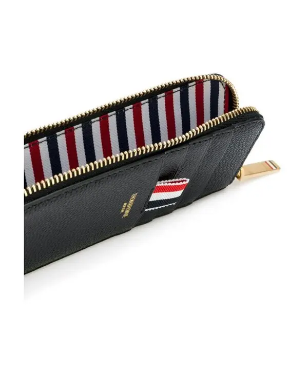 Thom Browne Pebbled Half-zipped Around Wallet
