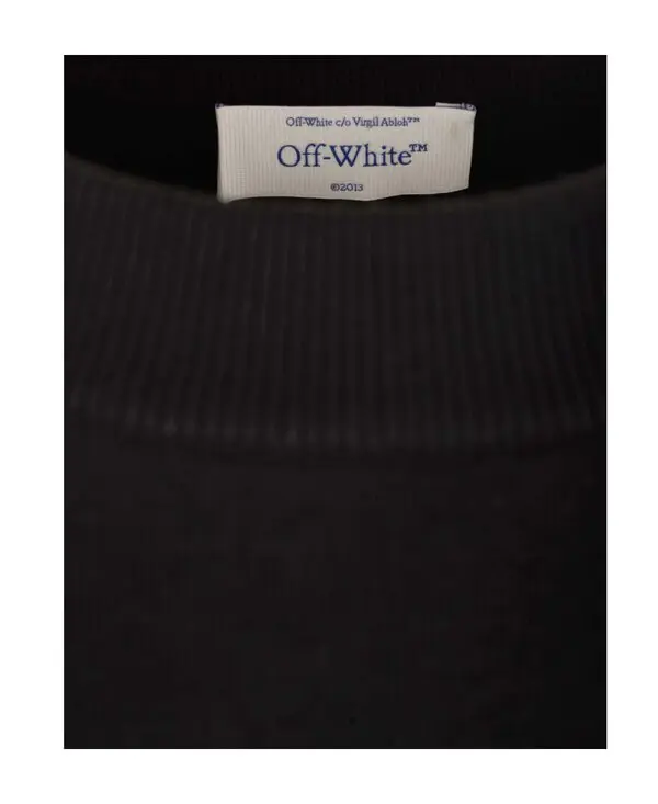 Off-White Crewneck Long-sleeved Jumper With 3d Arrow Embroidery