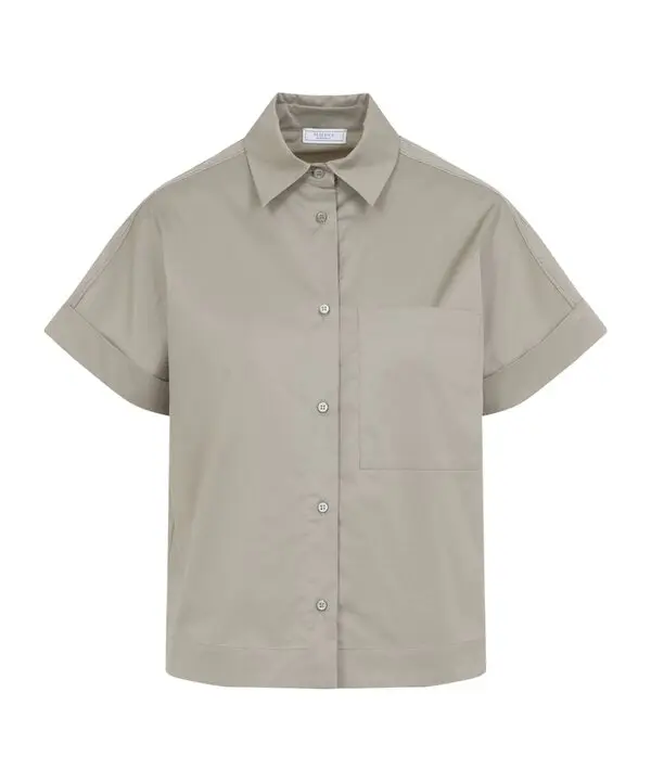 Peserico Embellished Short-sleeve Shirt - Nude