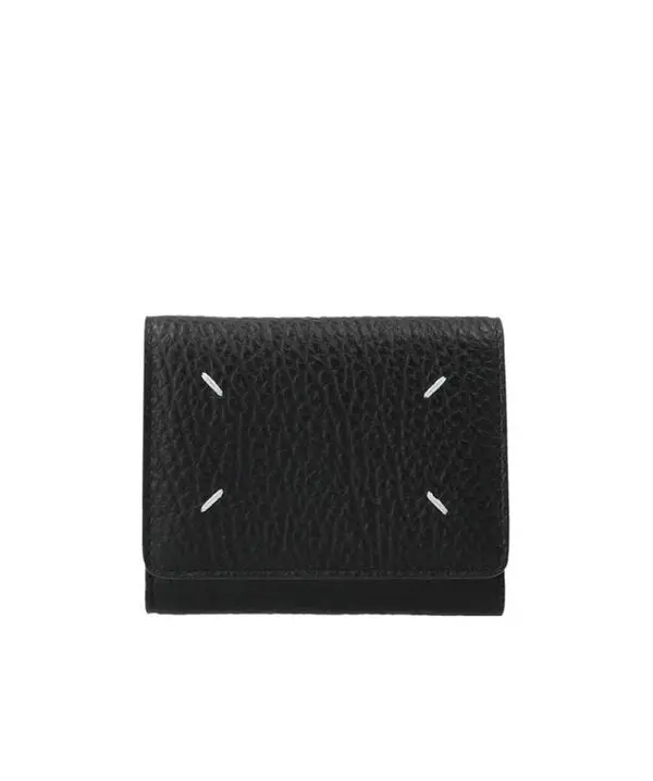 MAISON MARGIELA Zip Compact Tri-fold Wallet - Black