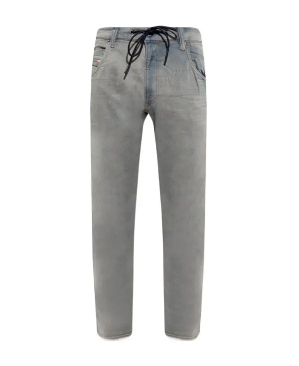 DIESEL® Krooley Drawstring Tapered Jogging Jeans - Gray