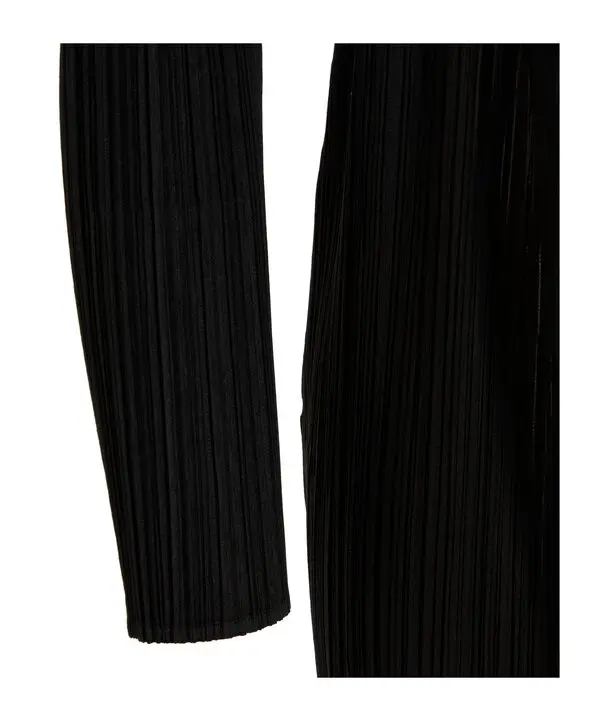 Issey Miyake Long Sleeve Pleated Cardigan