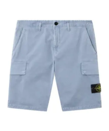 Stone Island Cargo Pocket Slim Fit Shorts - Avio Blue