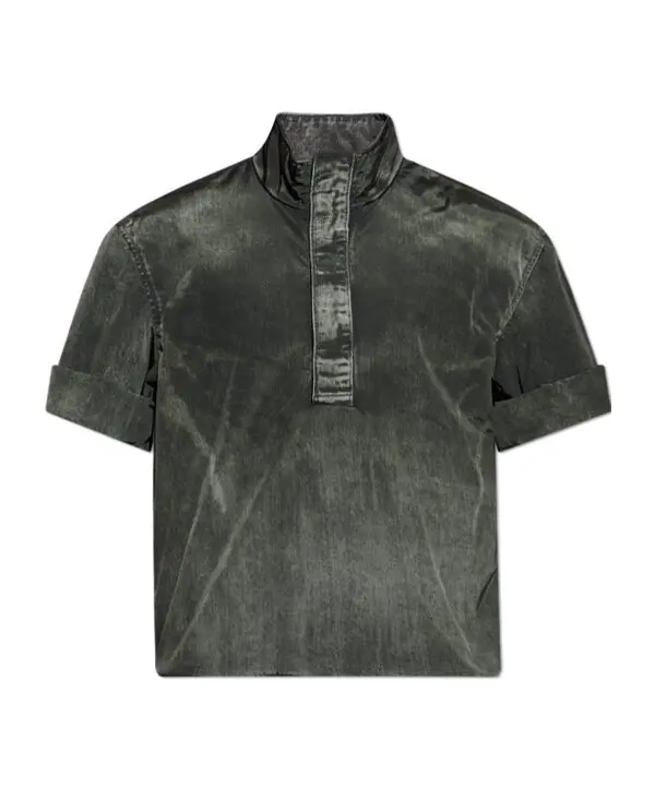 DIESEL® Denim-effect Short-sleeve Polo Shirt