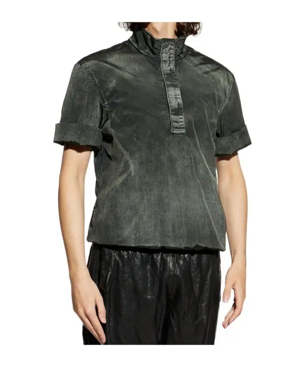 DIESEL® Denim-effect Short-sleeve Polo Shirt