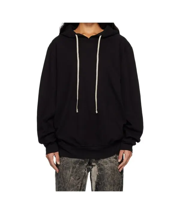 Rick Owens Oversized Hooded Sweatshirt - Black