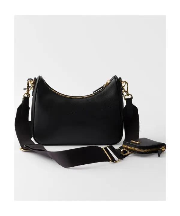 Prada Re-edition 2005 Zipped Shoulder Bag - Black