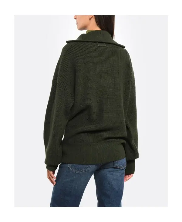 Isabel Marant Étoile Logo-patch Zip-up Jumper - Green
