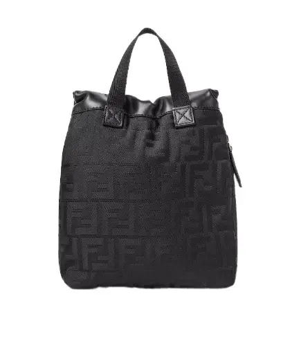 Fendi Flux Ff-buckle Shoulder Bag - Black