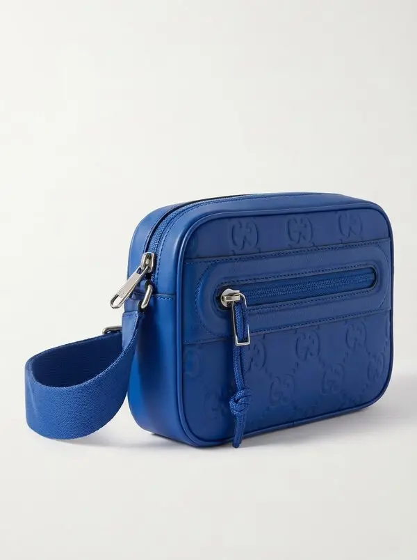 Gucci Edge Mini Sling Bag - Bright Blue
