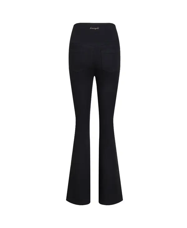 LIUREGALI Split High-rise Flared Jeans