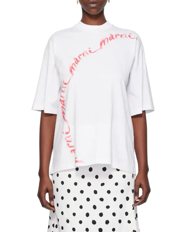 Marni Logo Print Oversized T-shirt