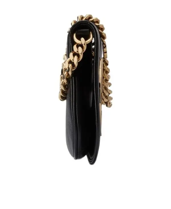 Gucci Blondie Shoulder Bag With Interlocking G Detail - Black