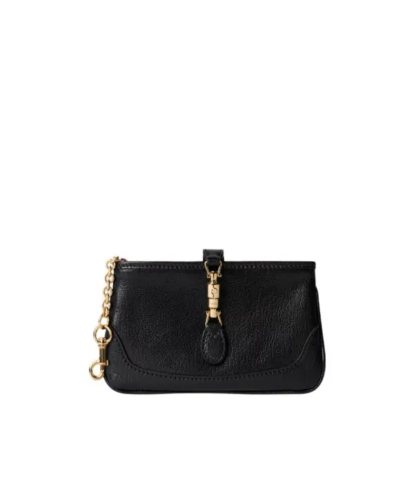 Gucci Jackie Zip Key Pouch - Black