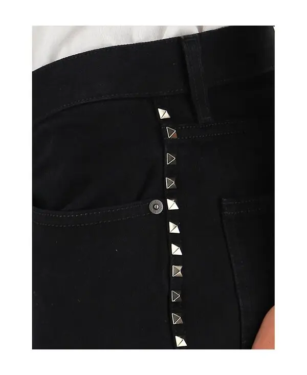 Valentino Garavani Wide-leg Rockstud Jeans