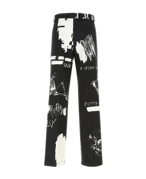 Amiri Graphic Print Straight Leg Trousers