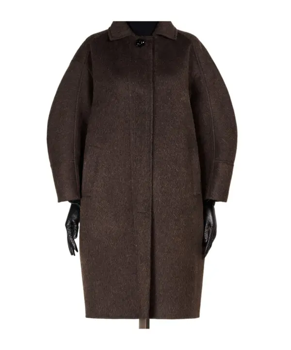 Max Mara Wool And Mohair Cocoon Coat