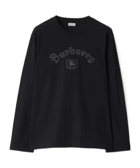 Burberry Knight Logo Embroidered Sweatshirt - Black