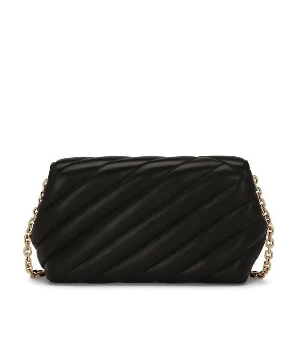 Dolce & Gabbana Quilted Logo Plaque Crossbody Bag