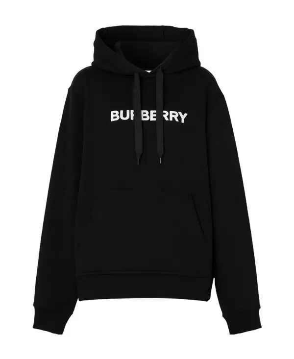 Burberry Logo Printed Drawstring Hoodie