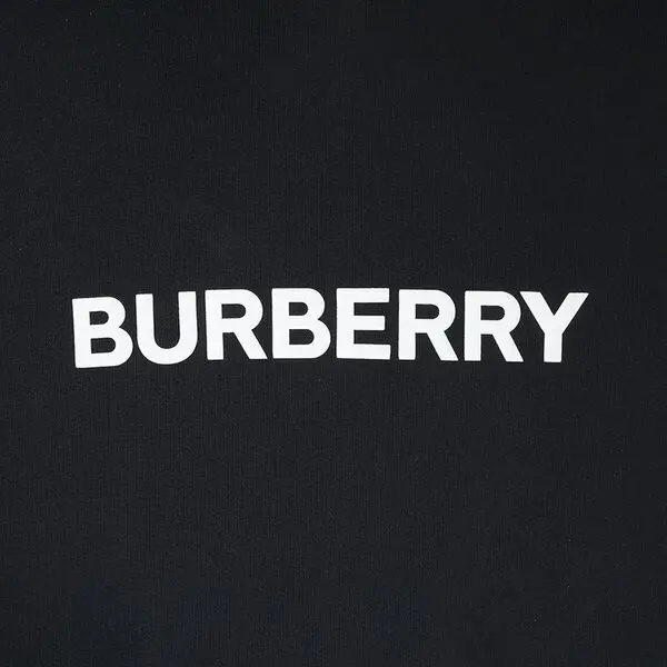 Burberry Logo Printed Drawstring Hoodie