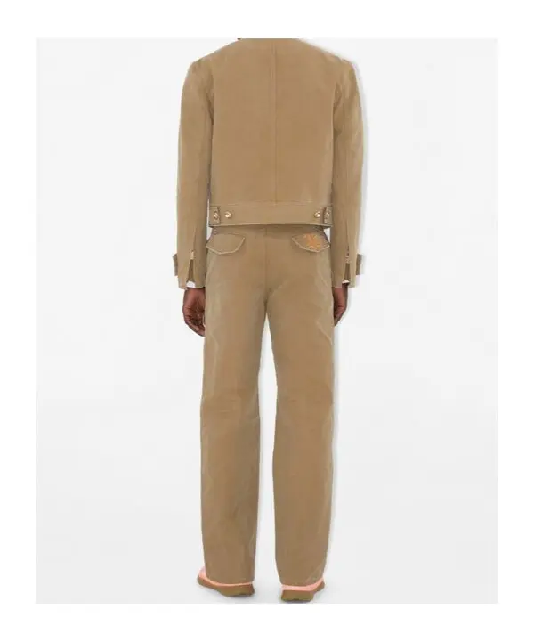 Burberry Logo Embroidered Straight-leg Trousers - Walrus