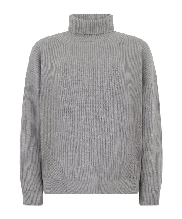 Peserico Silk-wool Blend Roll-neck Jumper