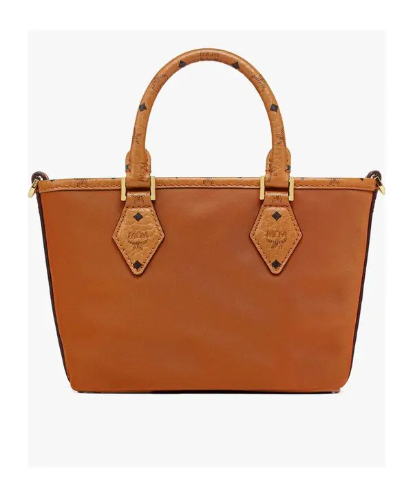 Mcm Aren X-mini Tote Bag - Cognac