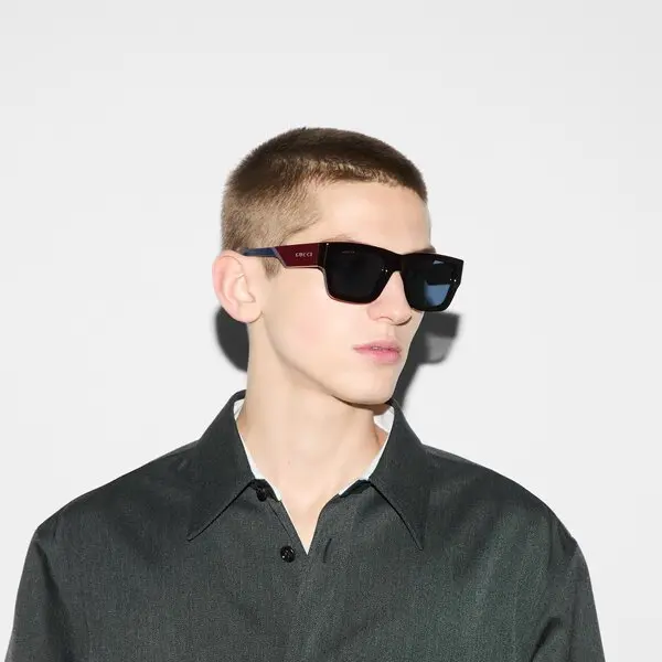 Gucci Square Frame Sunglasses - Blue