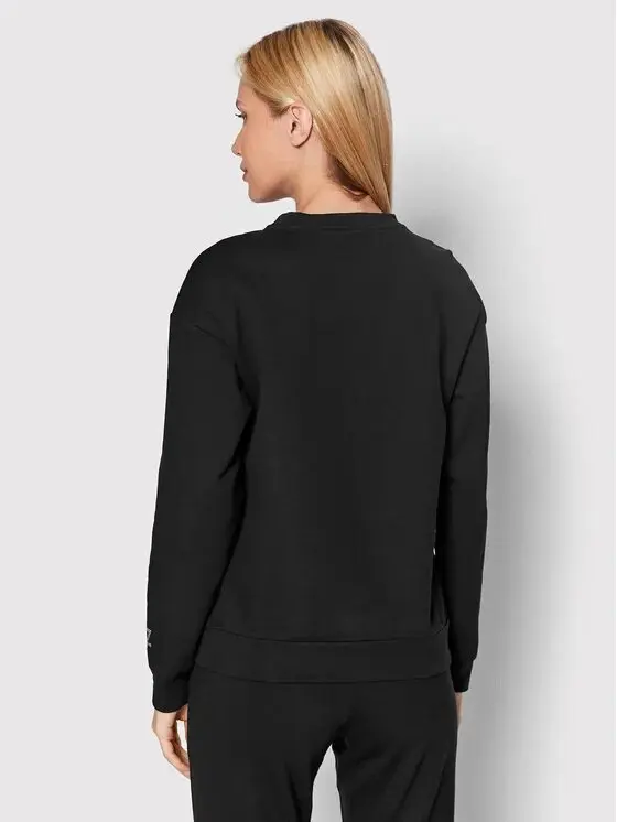 EA7 Logo Print Crew Neck Sweatshirt
