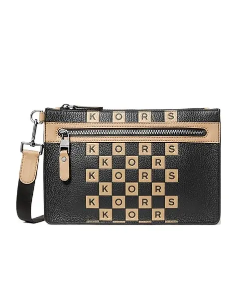 Michael Kors Hudson Logo-print Messenger Bag - Black