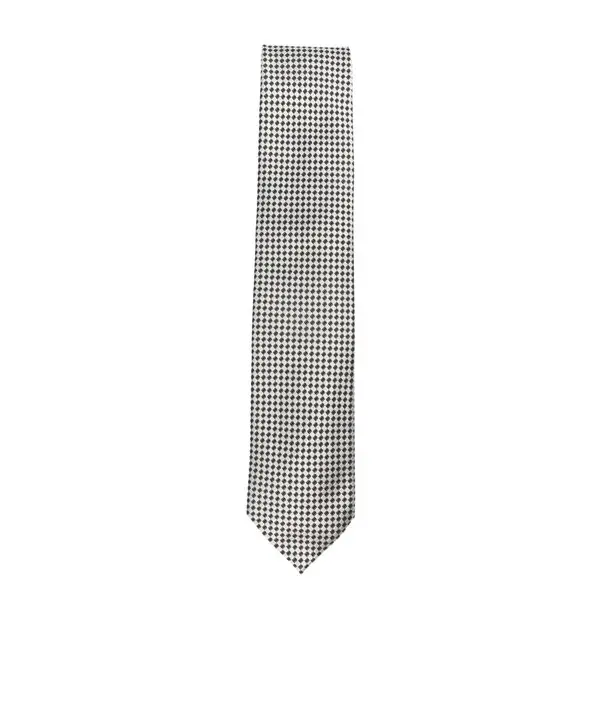 TOM FORD Printed Neck Tie - Gray
