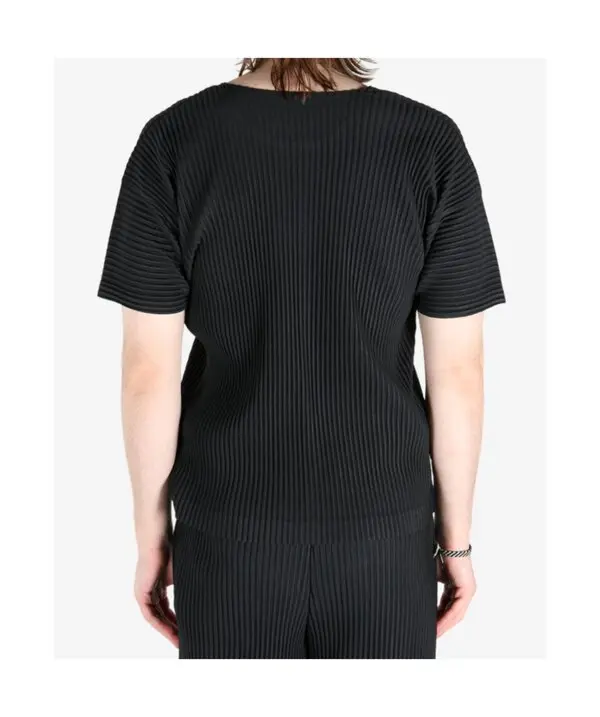 Issey Miyake Homme Plissé Crewneck T-shirt - Black