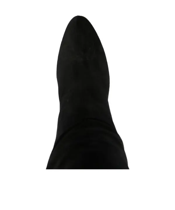 Paris Texas Suede Leather Block-heel Boots