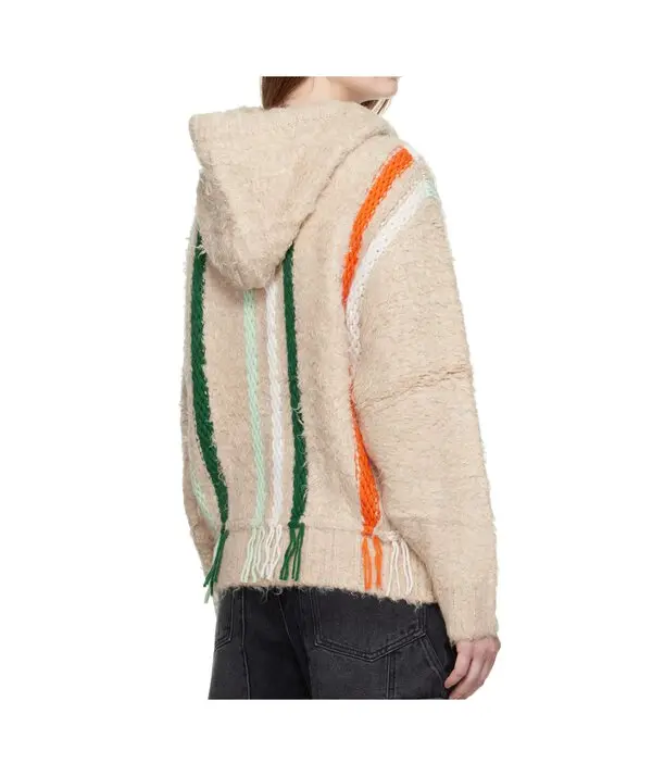 Andersson Bell Reverse Stripe Knit Hoodie