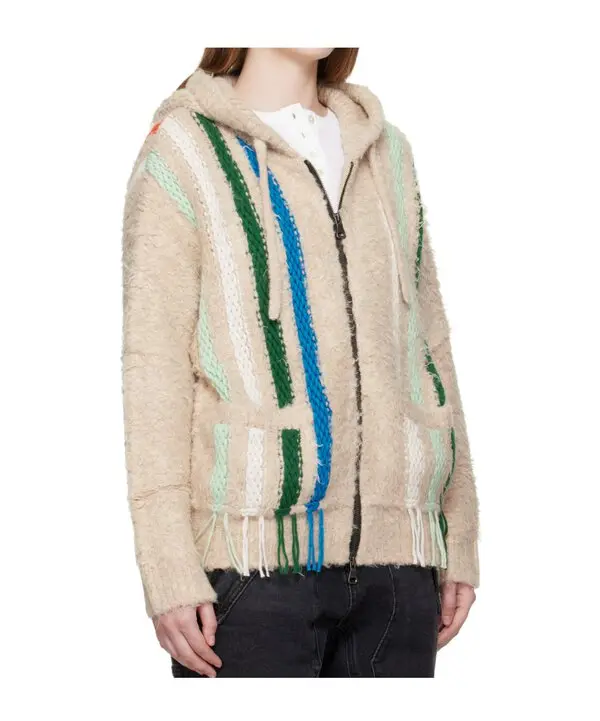 Andersson Bell Reverse Stripe Knit Hoodie
