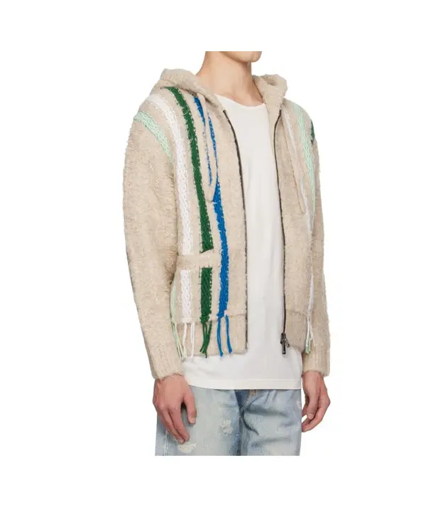 Andersson Bell Reverse Stripe Knit Hoodie