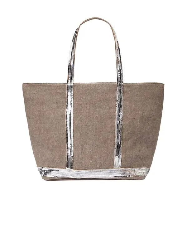 Vanessa Bruno Cabas Tote Bag With Sequins - Gray