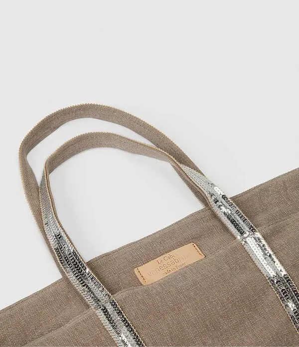 Vanessa Bruno Cabas Tote Bag With Sequins - Gray