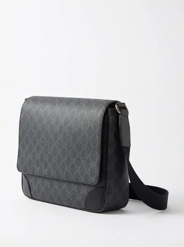 Gucci Gg Emblem Medium Crossbody Bag - Black